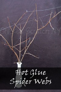 Hot Glue Spider Webs