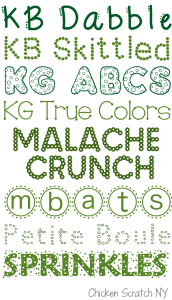 Polka Dot Font Collection