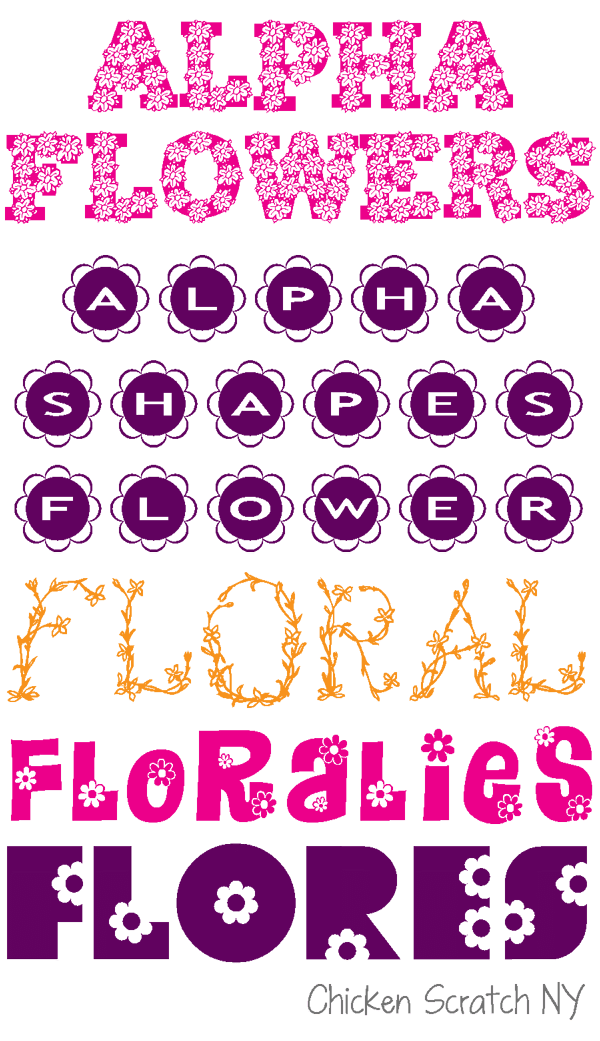 Floral Fonts