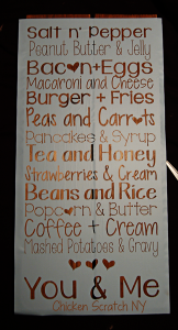 Kitchen Love Subway Art Sign