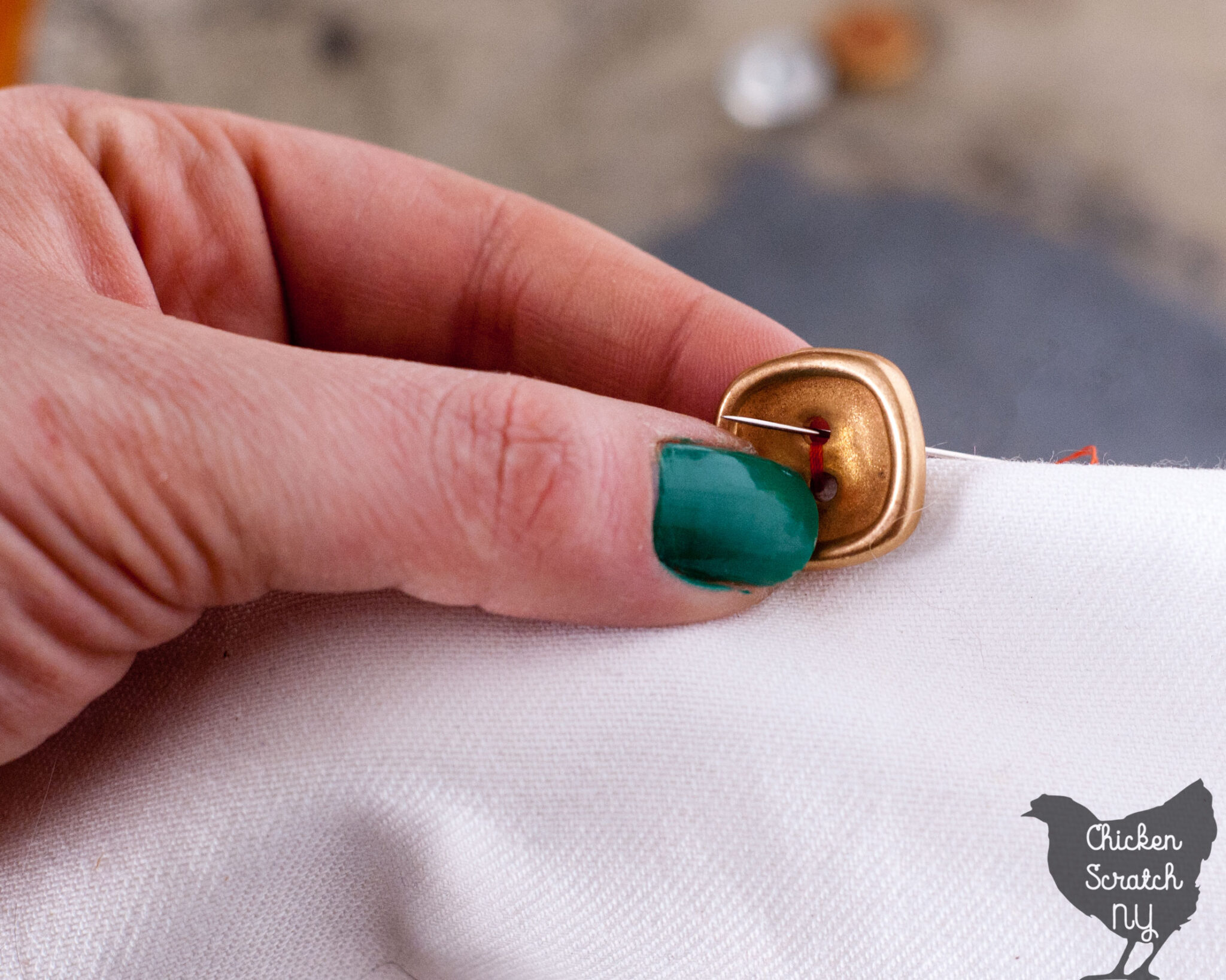 How to Sew on a Button
