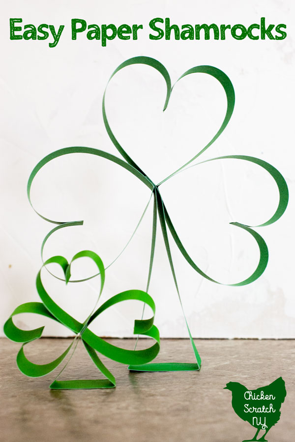Easy DIY Paper Shamrocks