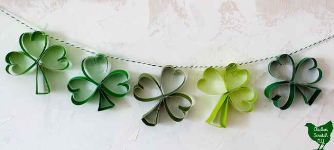 Easy DIY Paper Shamrocks