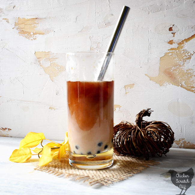 Pumpkin Pie Bubble Tea