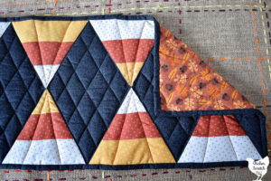 Candy Corn Halloween Table Runner