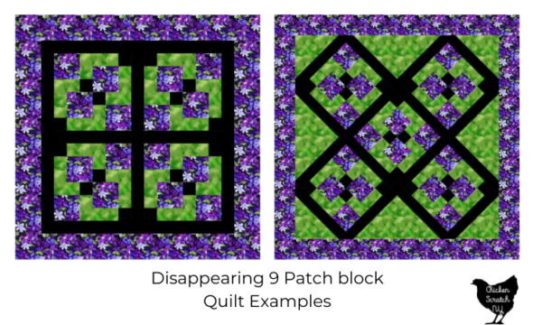 Disappearing Nine Patch Variations