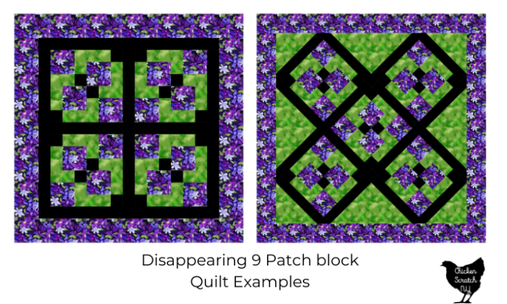 Disappearing Nine Patch Variations