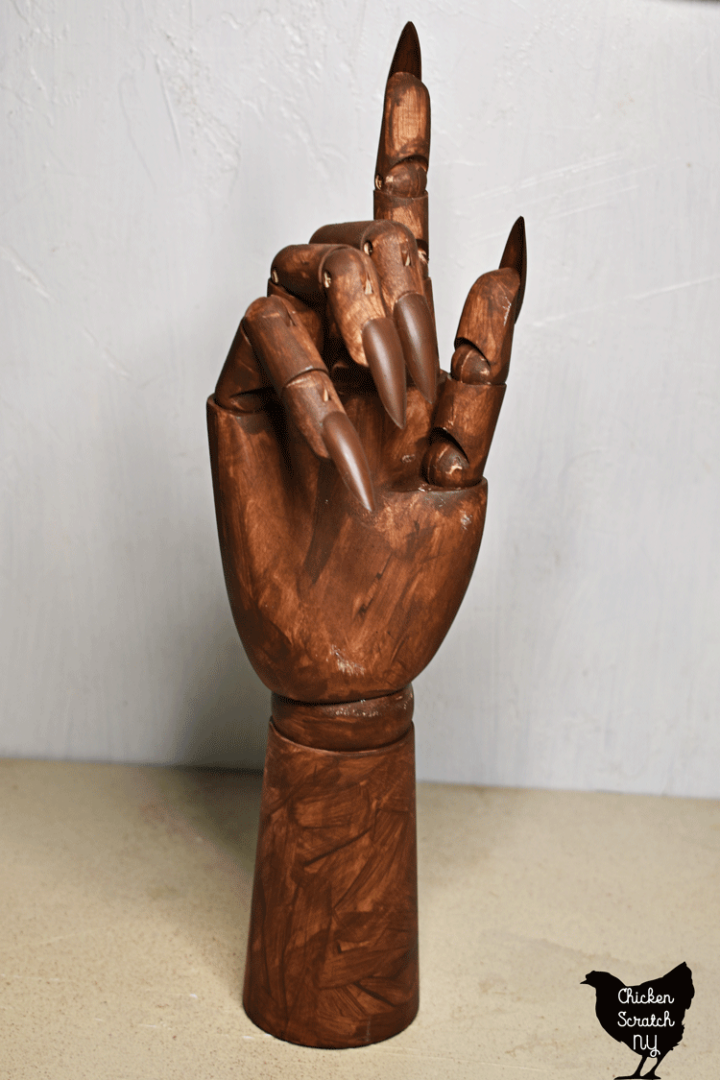 Halloween Mummy Hand Candle Holder