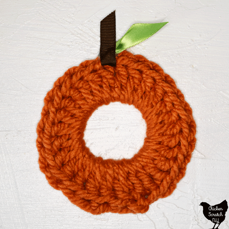 Crochet Pumpkin Scrunchie Tutorial