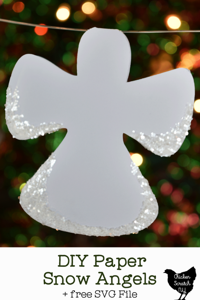 Paper Snow Angel Ornament