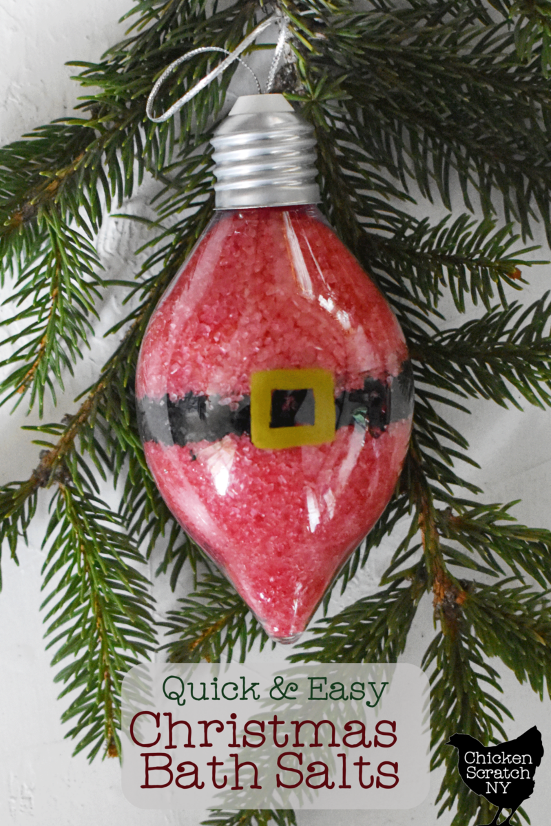 Christmas Bath Salts Ornaments