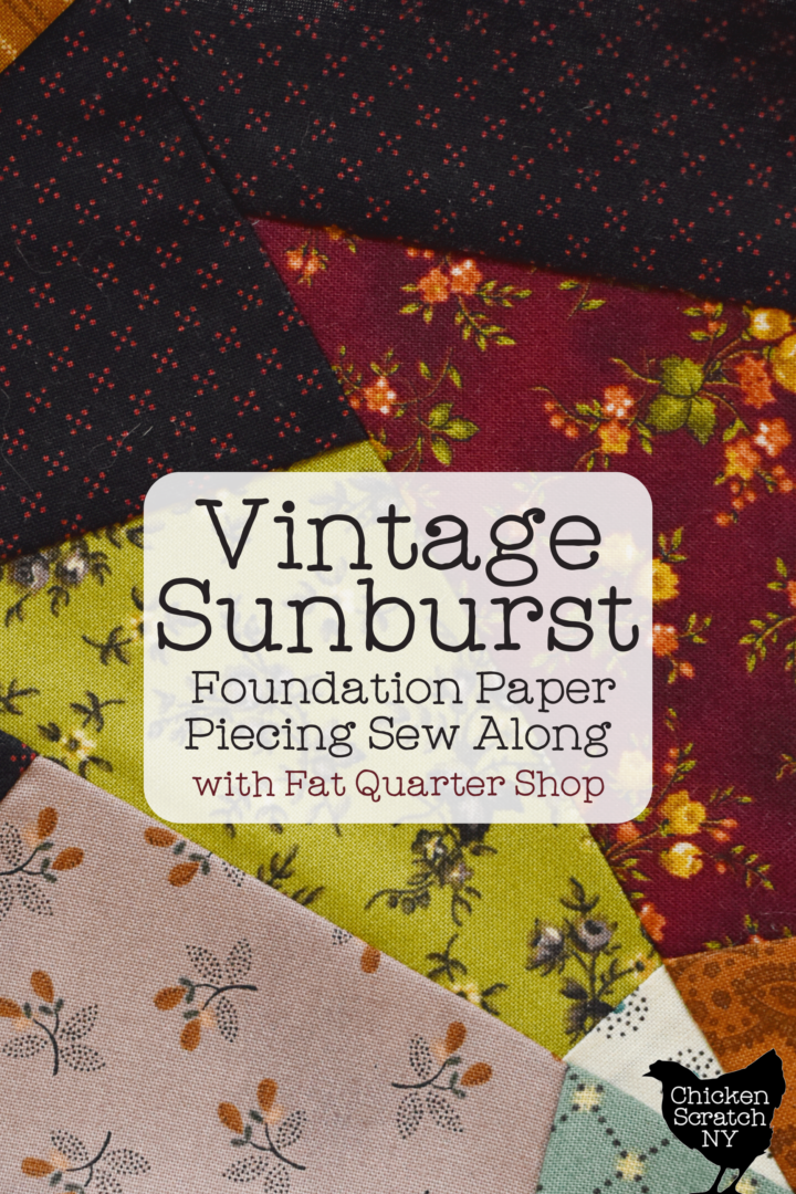 Vintage Sunburst Quilt Along